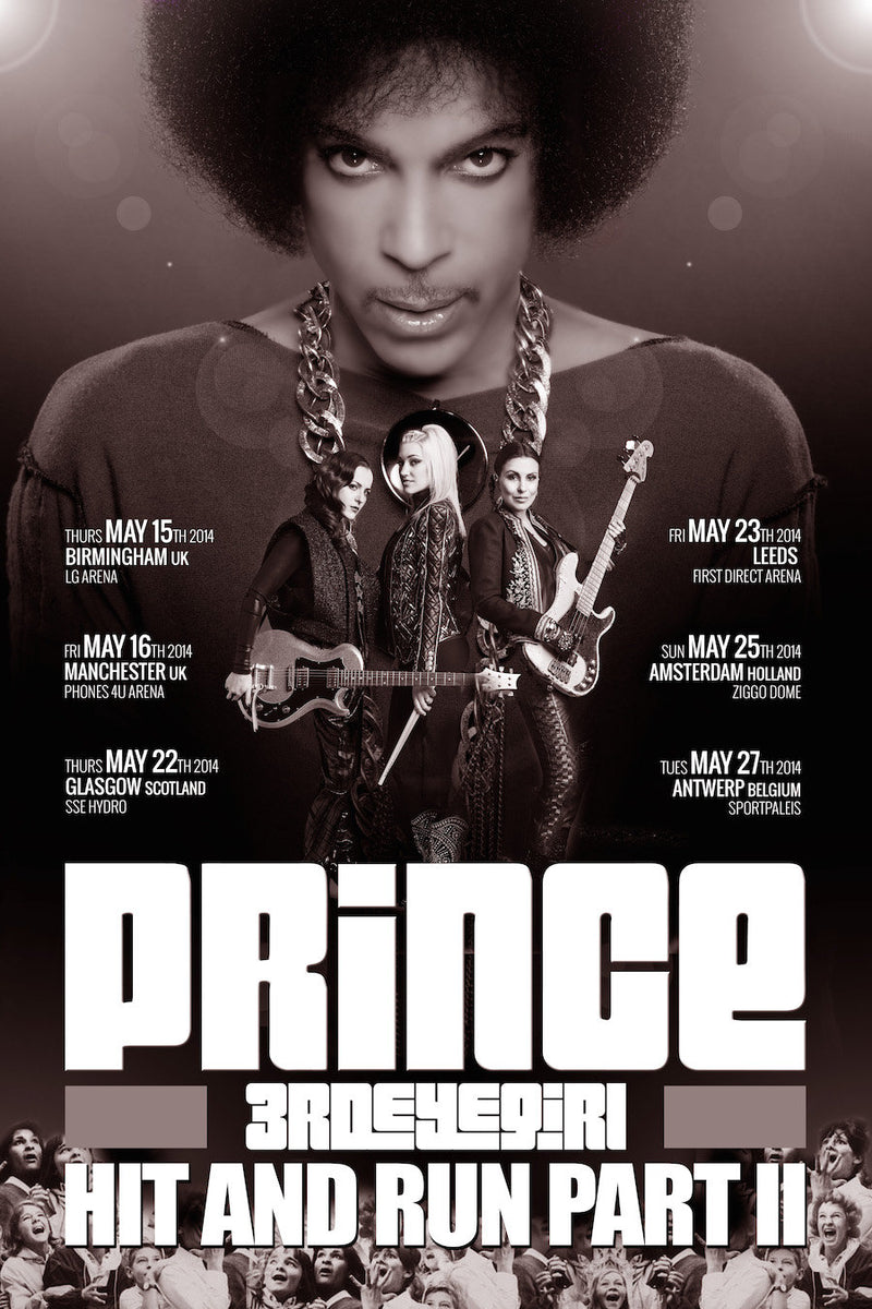 Vintage Music Art Poster - Prince 'Hit And Run Part II' 0485 – The ...