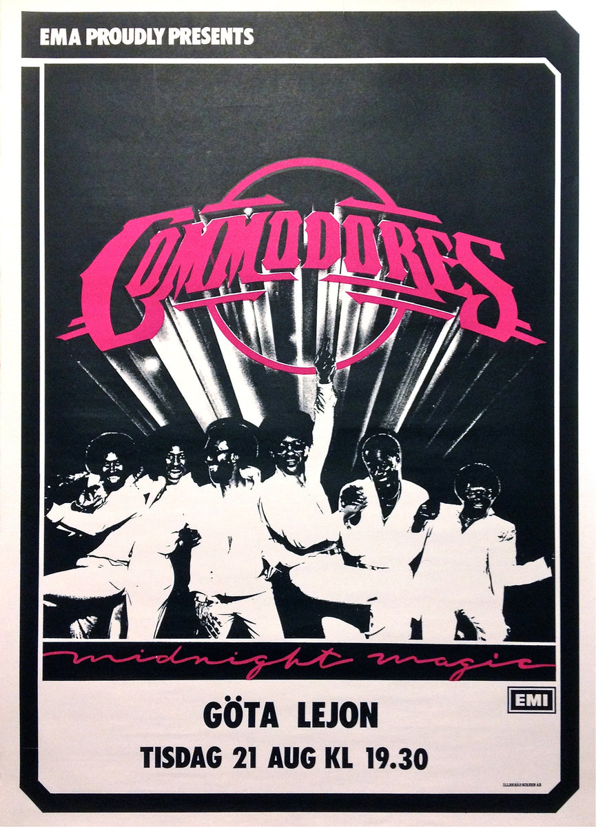 Vintage Music Art - The Commodores 0650 – The Vintage Music Poster Shop
