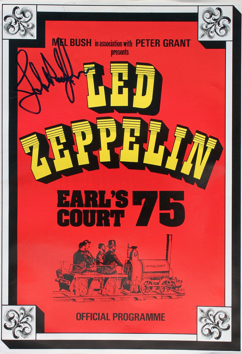 Vintage Music Art - Led Zeppelin At Earls Court London 1975 - 0832 ...
